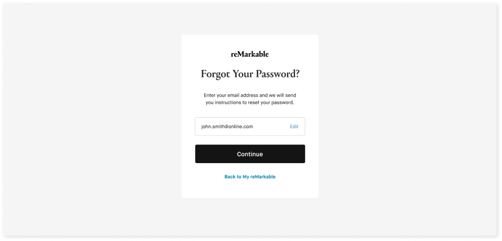 reMarkable Support Web